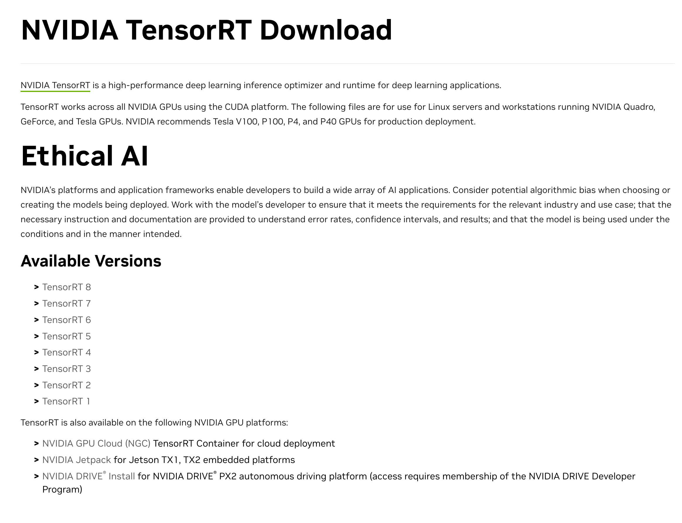 Ubuntu安装TensorRT本文为《CUDA与TensorRT部署学习笔记》系列中环境配置篇。从版本选择、下载安装、 - 掘金